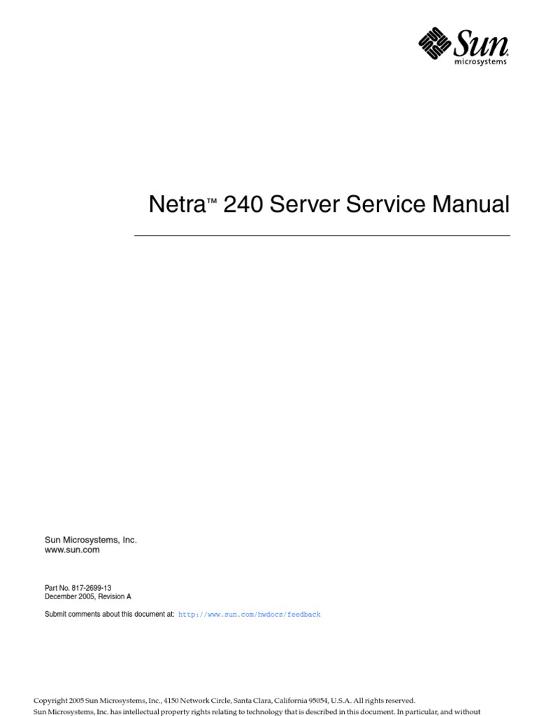 Netra 240 Server Service Manual | PDF | Command Line Interface | Booting