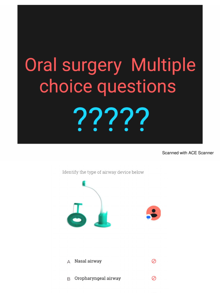 Oral Surgery MCQ | PDF