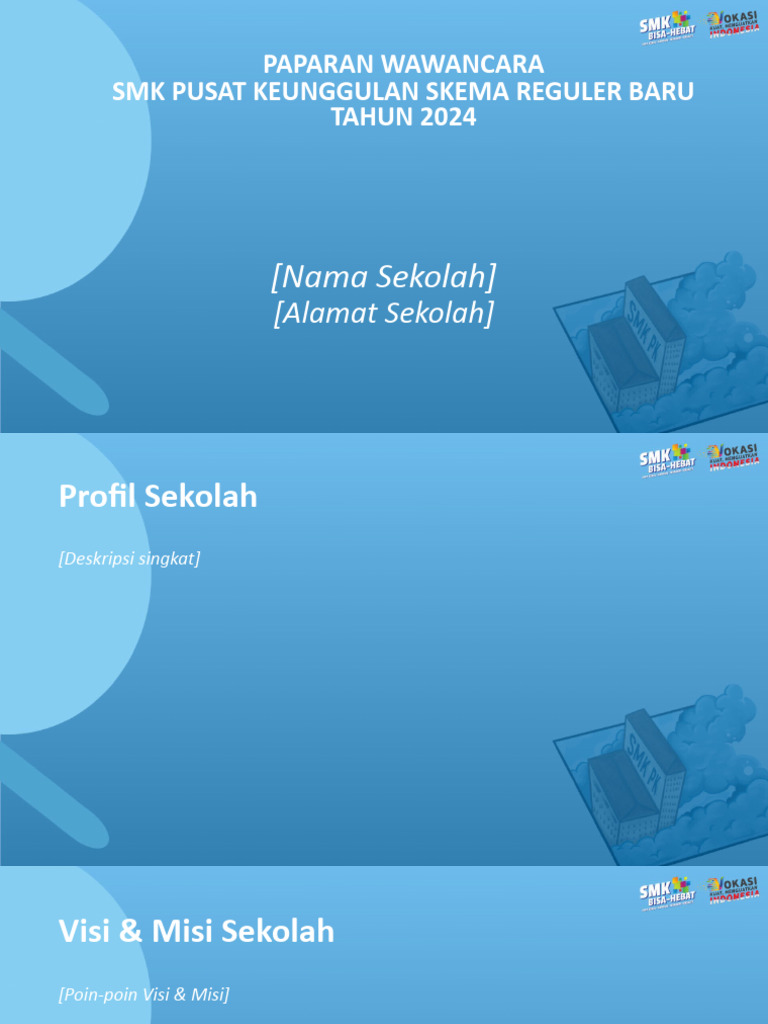 Contoh Template Paparan Sekolah Wawancara SMK PK Skema Reguler Baru ...