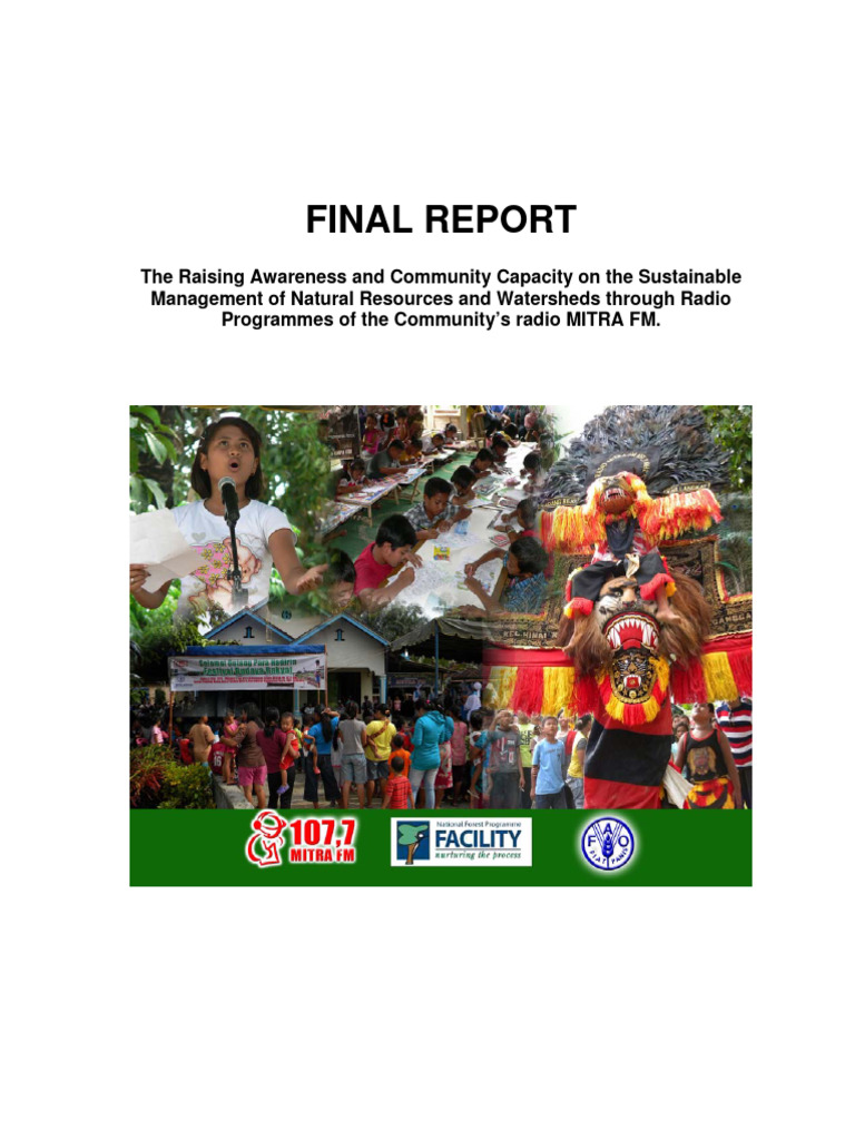 Report Mitra FM For National Forest Program - Fao | PDF | Plantation ...