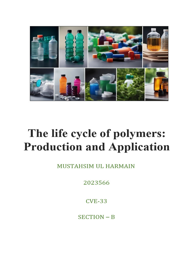CH101 Assignment | PDF | Polymers | Recycling