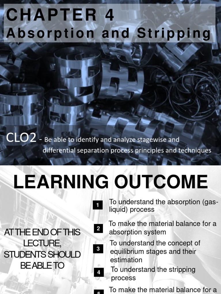 Chapter 4 - Absorption and Stripping | PDF | Phase (Matter) | Physical ...