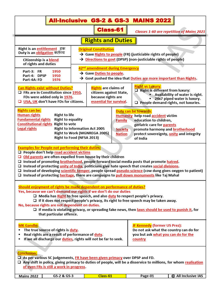 Mains 2022 Class 61 80 Merged | PDF | Telephone Tapping | Freedom Of Speech