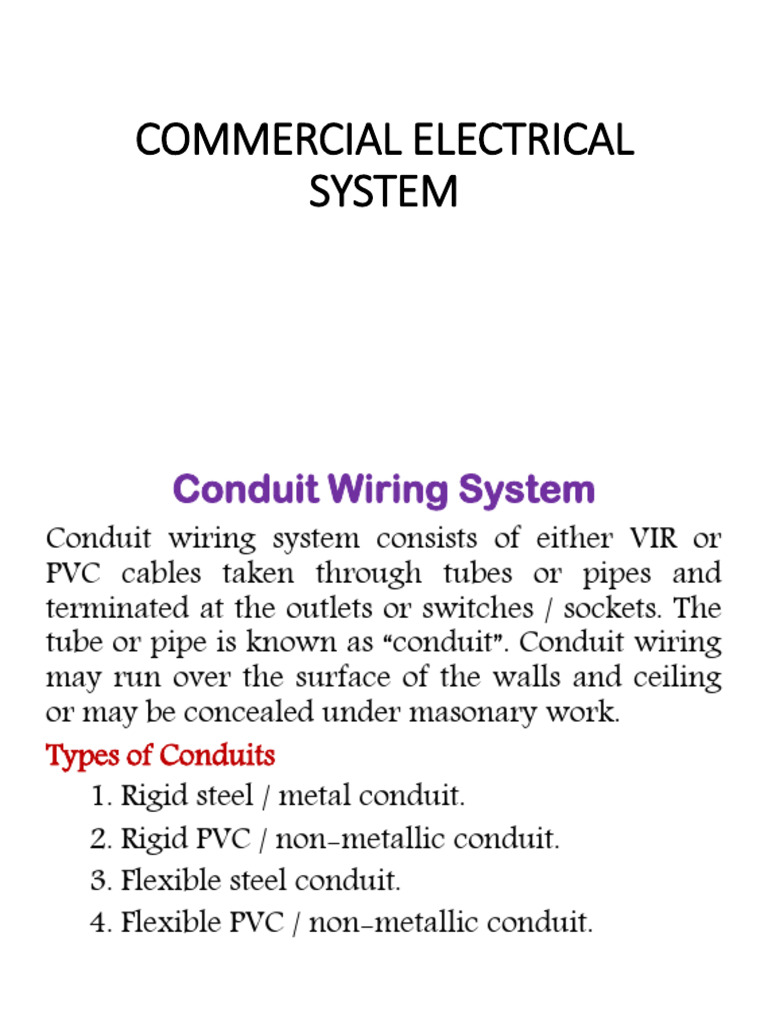 Electrical System Design For Commercial & Industrial Buildings | PDF