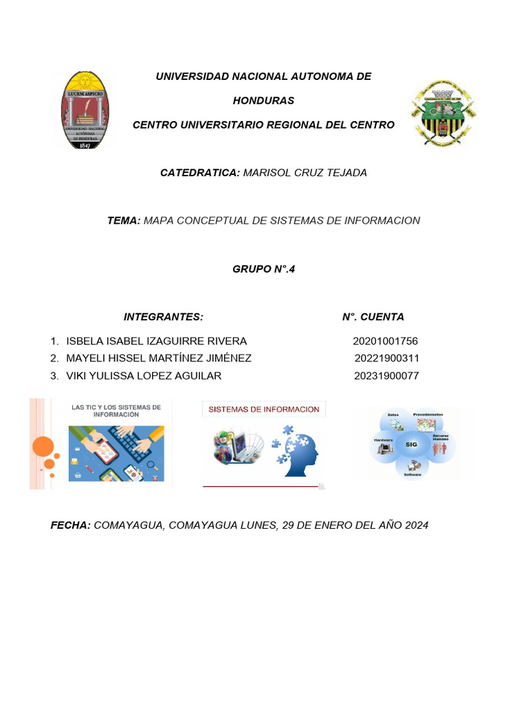 Mapa conceptual Sistemas de Informacion | PDF | Sistema de informacion | Información