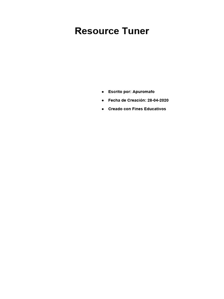 Resource Turner 2.2 Full by Apuromafo | PDF | Lenguaje ensamblador | Software de la aplicacion