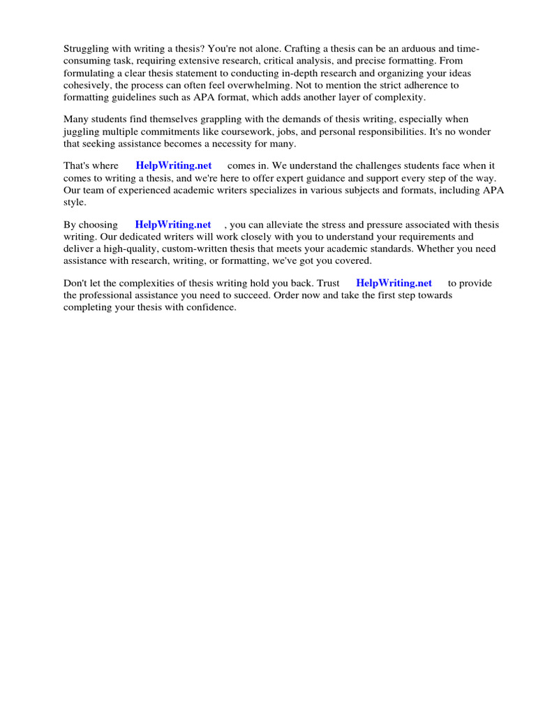 Sample Thesis Apa Format | PDF | Apa Style | Thesis