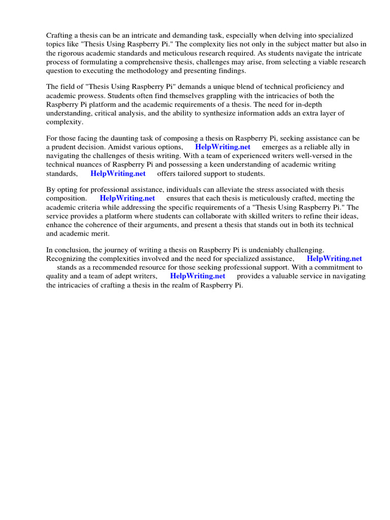Thesis Using Raspberry Pi | PDF | Raspberry Pi | Operating System