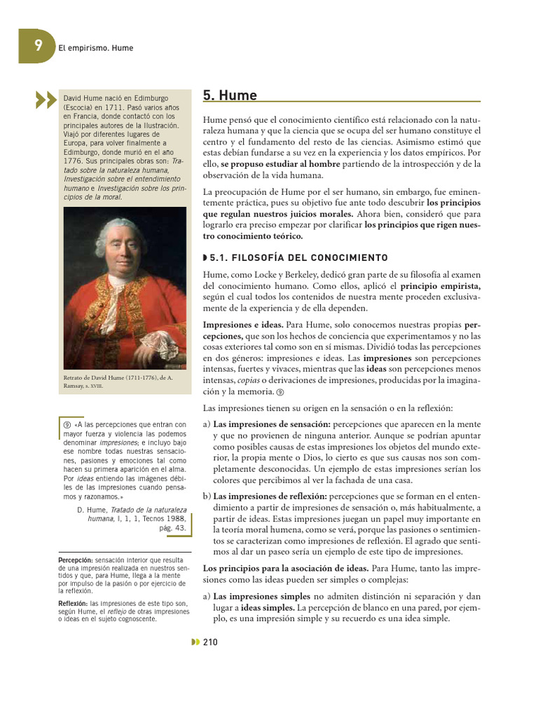 El Empirismo - Hume | PDF | David Hume | Causalidad