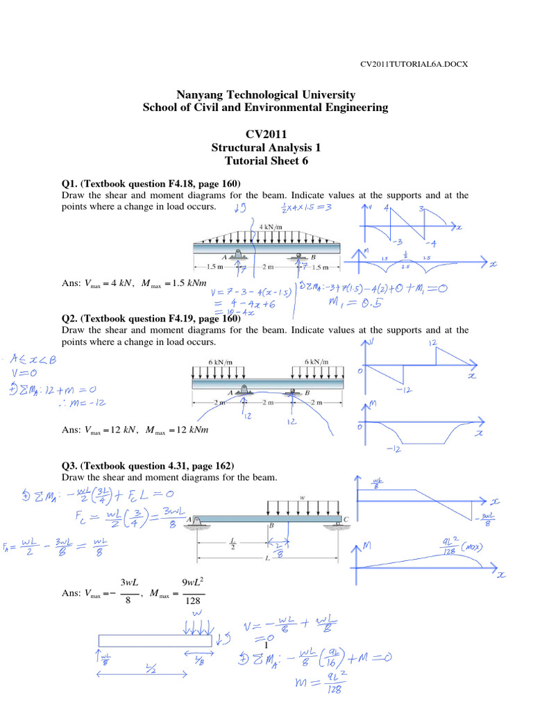 CV2011 Tutorial 6 | PDF | Science & Mathematics