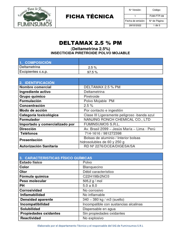 FT Deltamax 2.5 % PM | PDF