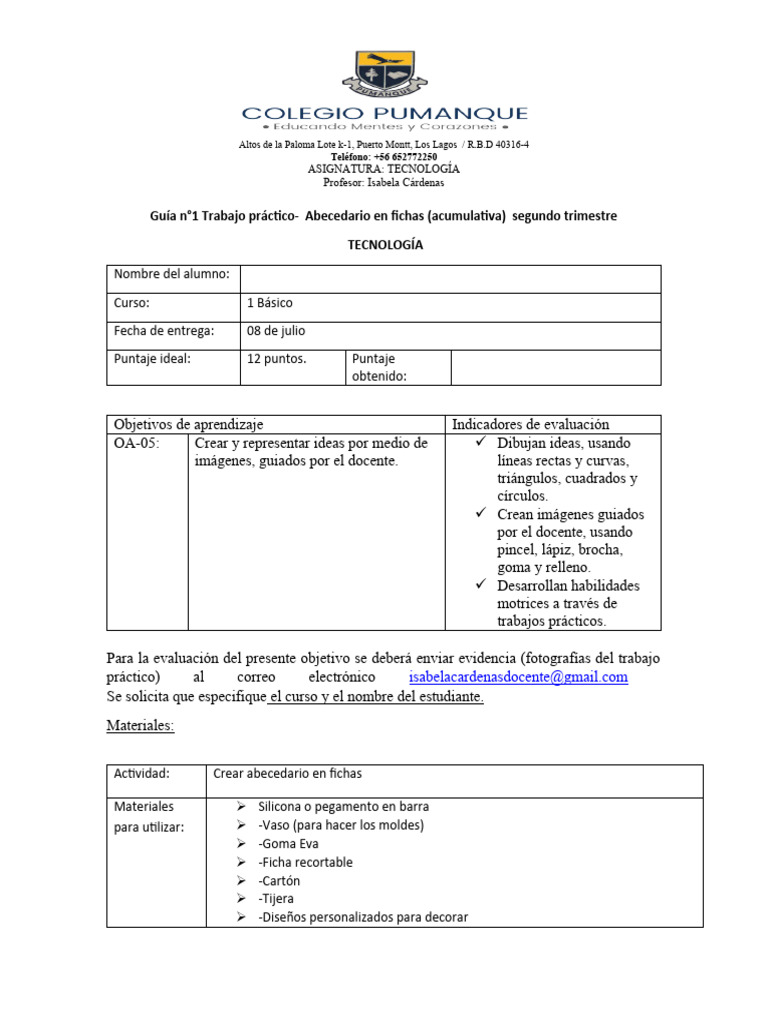 Guia n01 Segundo Trimestre Trabajo Practico | PDF