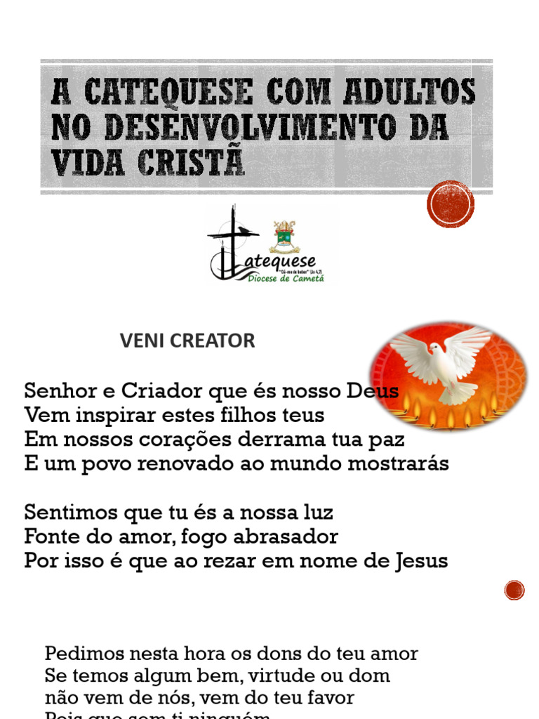 A Catequese Com Adultos - Assemb. Diocesana 2024 | PDF