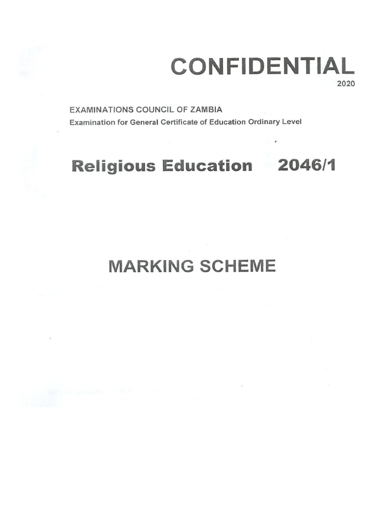 2020 R.E Marking Key | PDF