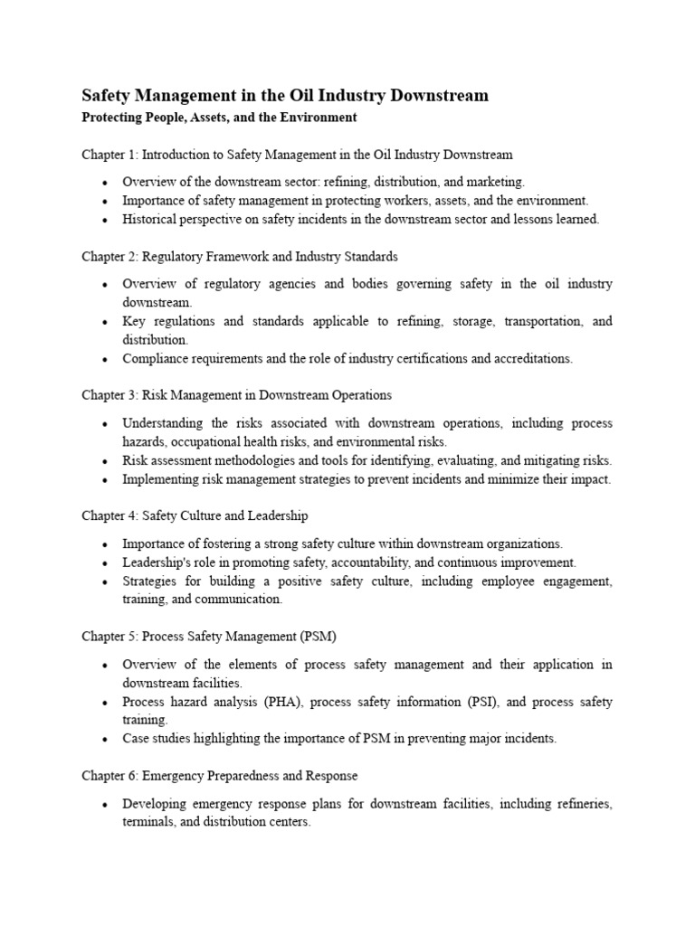 Downstream Safety Management Strategies | PDF | Safety | Risk