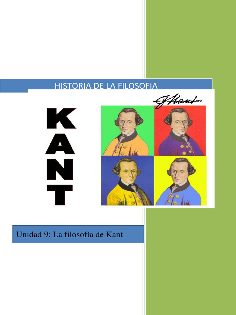 Filosofía de Kant: Idealismo Trascendental | PDF