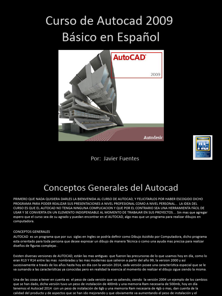 01curso Autocad Básico Conceptos Generales y Personalización | PDF ...