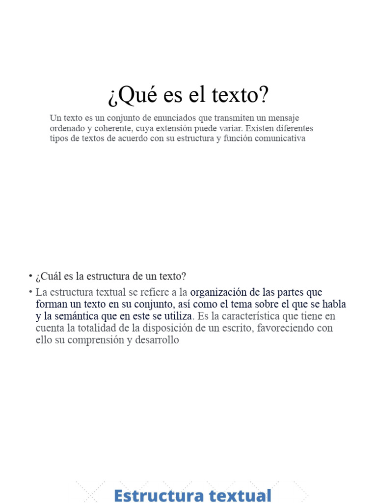 Qué Es El Texto | PDF