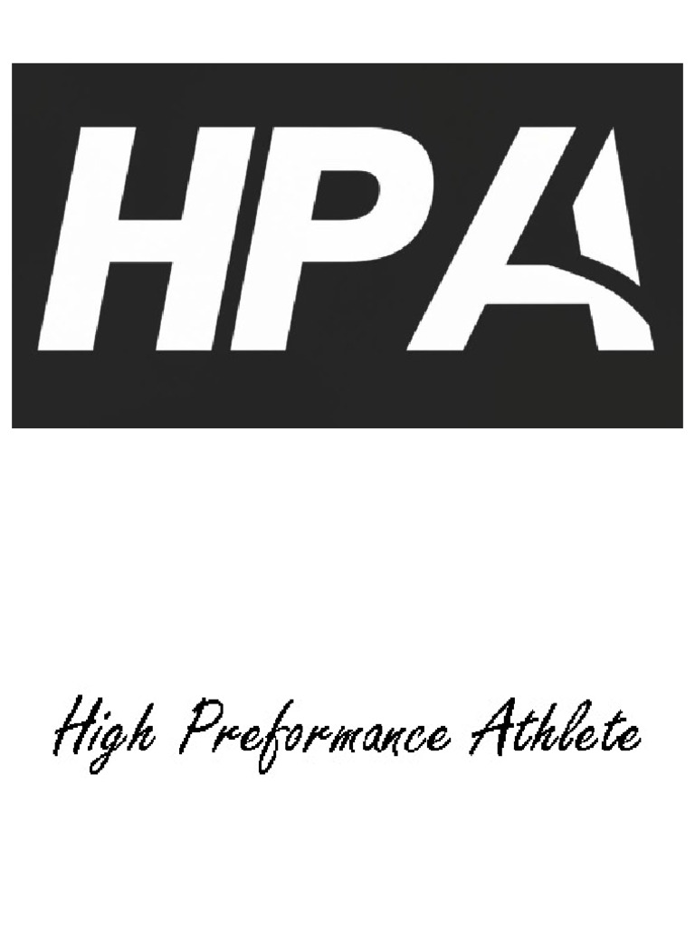 High Preformance Athlete | PDF