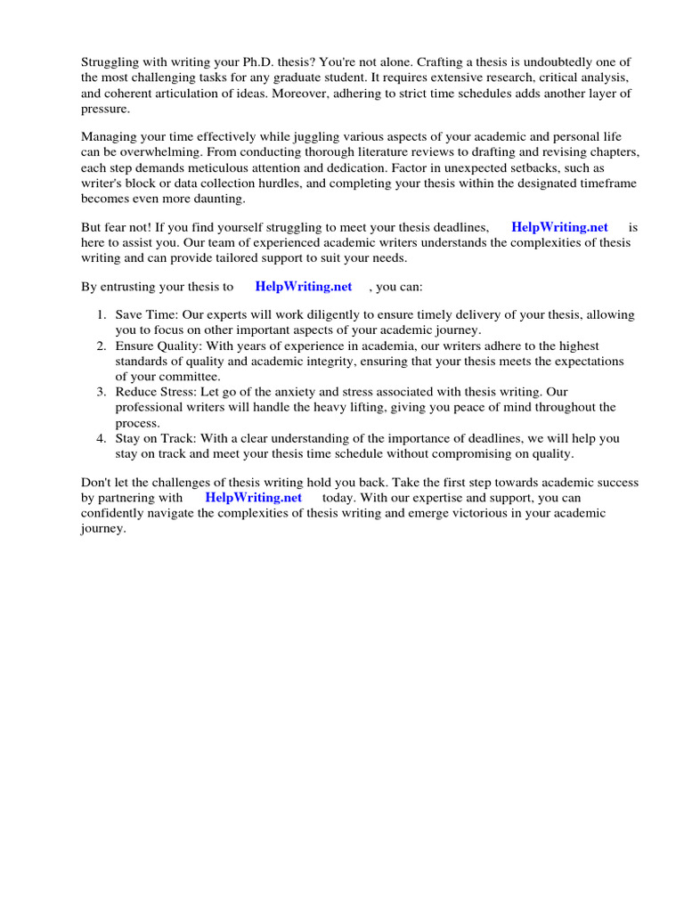 PHD Thesis Time Schedule | Download Free PDF | Thesis | Doctor Of ...