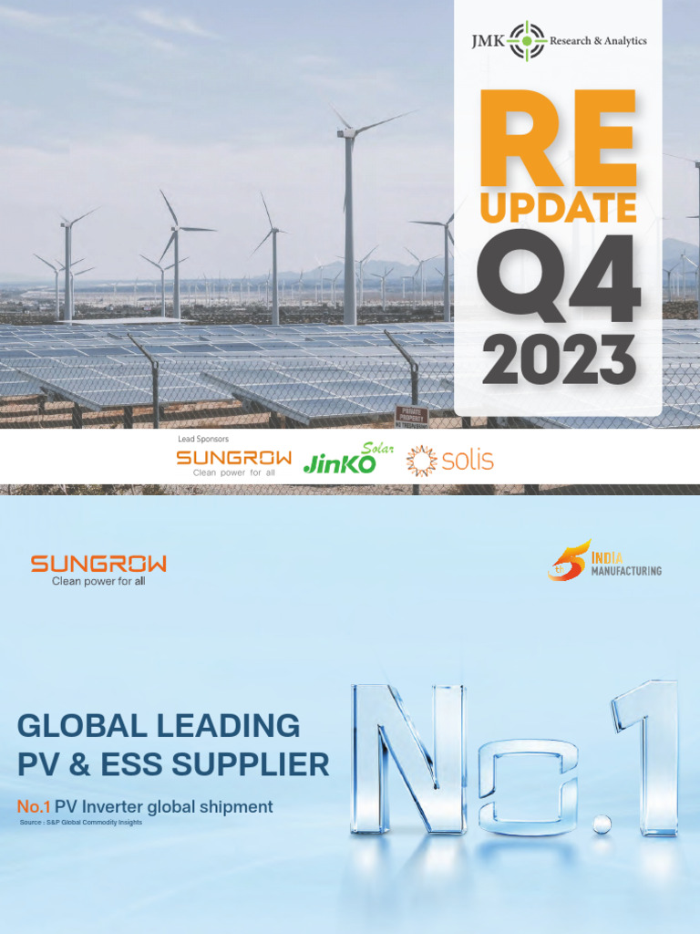 Q4 2023 India RE Update - JMK Research - Revised | PDF | Solar Power ...