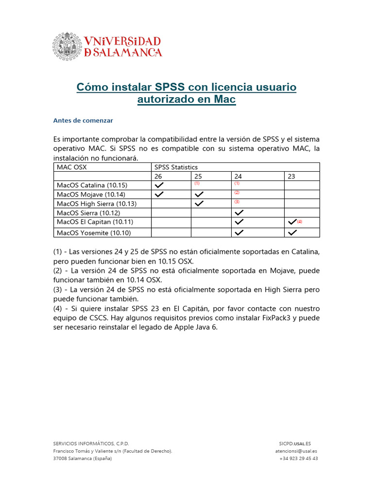 Instalar SPSS en Mac: Guía Paso a Paso | PDF | Mac OS | Arquitectura de ...