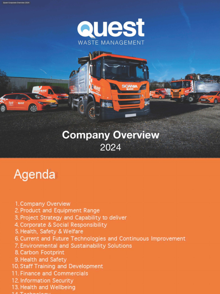Quest - Company Overview 2024 | PDF | Climate Change Mitigation | Human Factors And Ergonomics