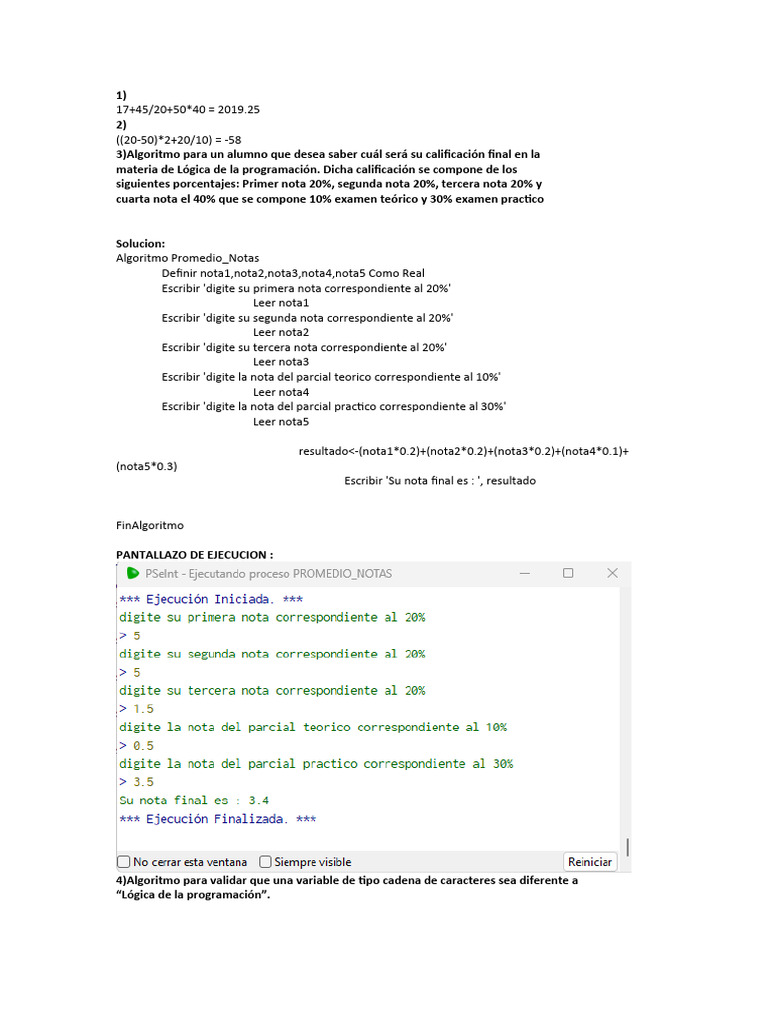 Taller de Programacion | PDF