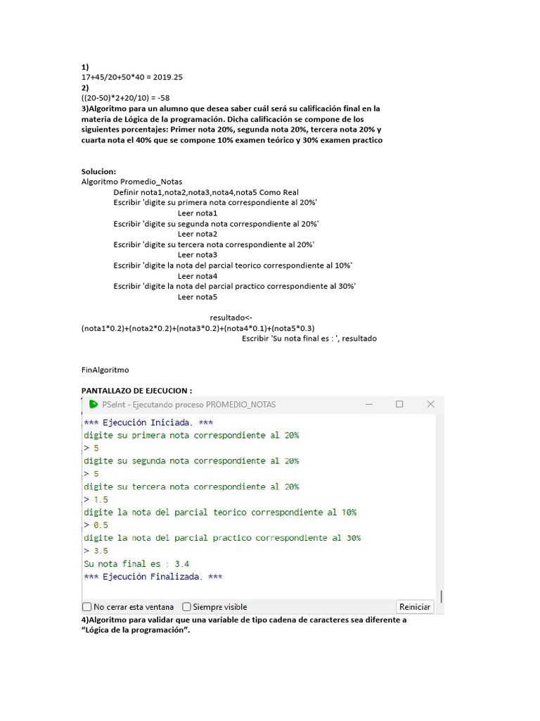 Taller de Programacion | PDF | Informática teórica | Matemáticas Aplicadas