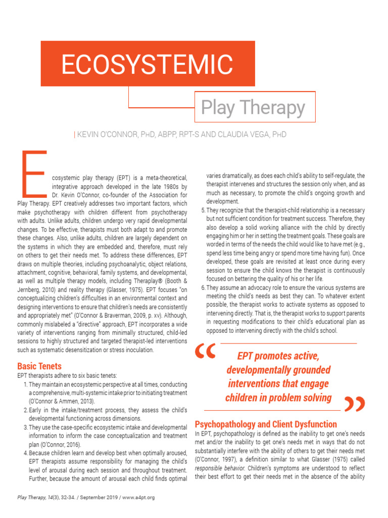 Ecosystemic Sept2019 FINAL-2 | PDF | Psychotherapy | Therapy