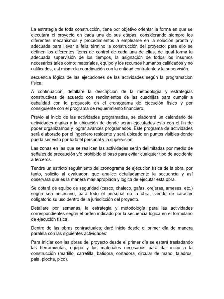 METODOLOGIA_cementerio_de_zona_7_094913 | PDF | Hormigón | Albañilería