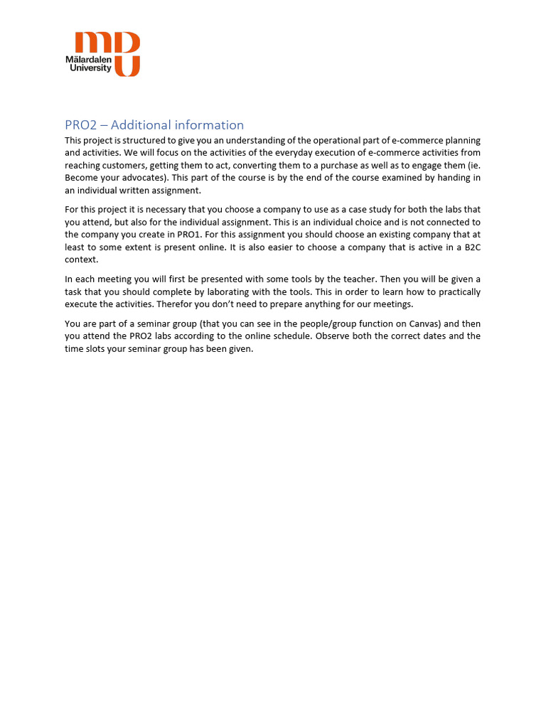 PRO2 Information | PDF | E Commerce | Human Communication