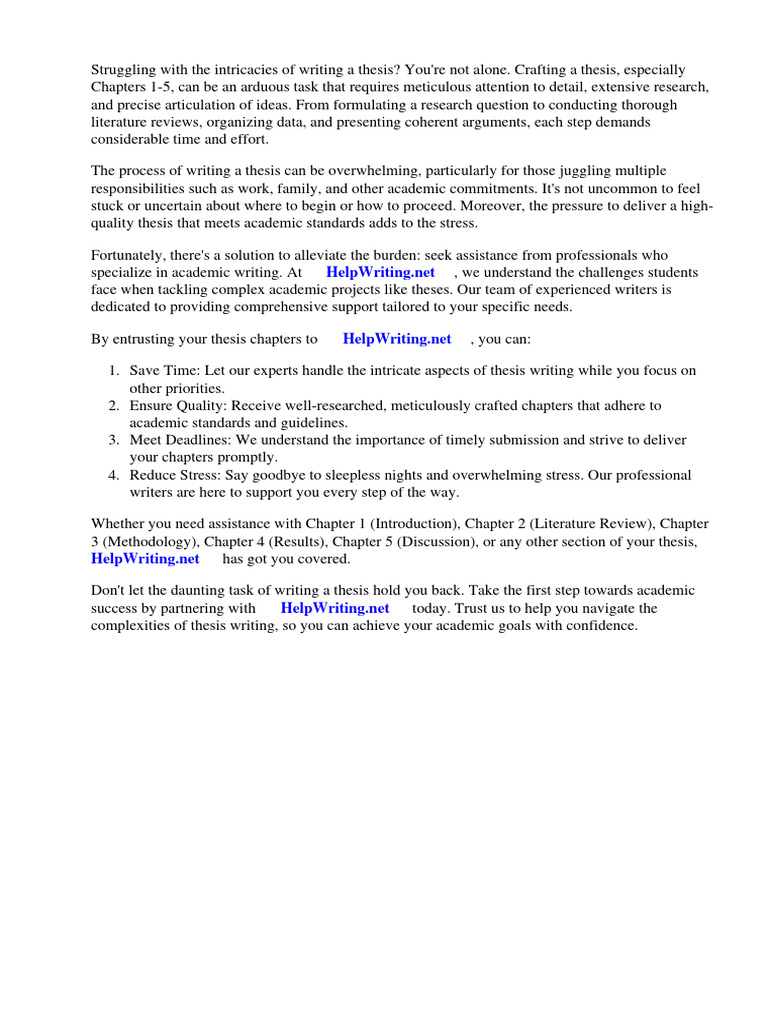 Sample of Thesis Chapter 1-5 | PDF | Thesis | Methodology