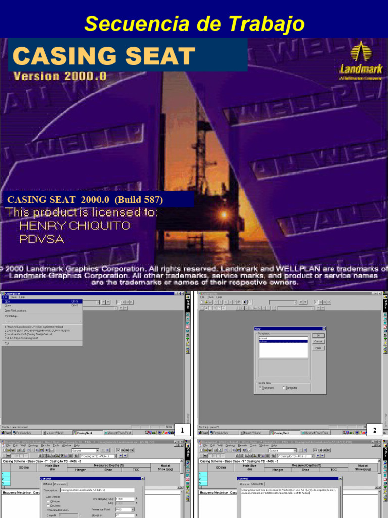 CASING SEAT Secuencia de Trabajo | PDF