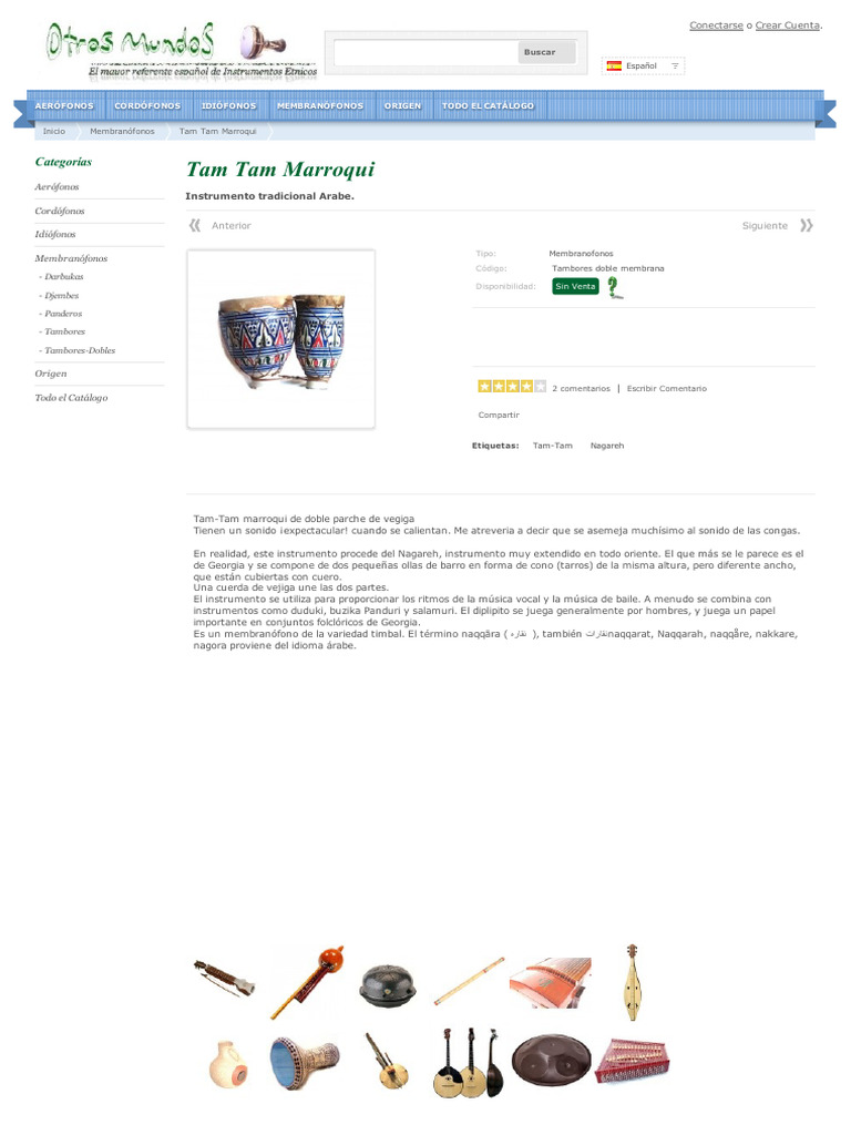 Tam Tam | PDF | Instrumentos musicales | Tambor