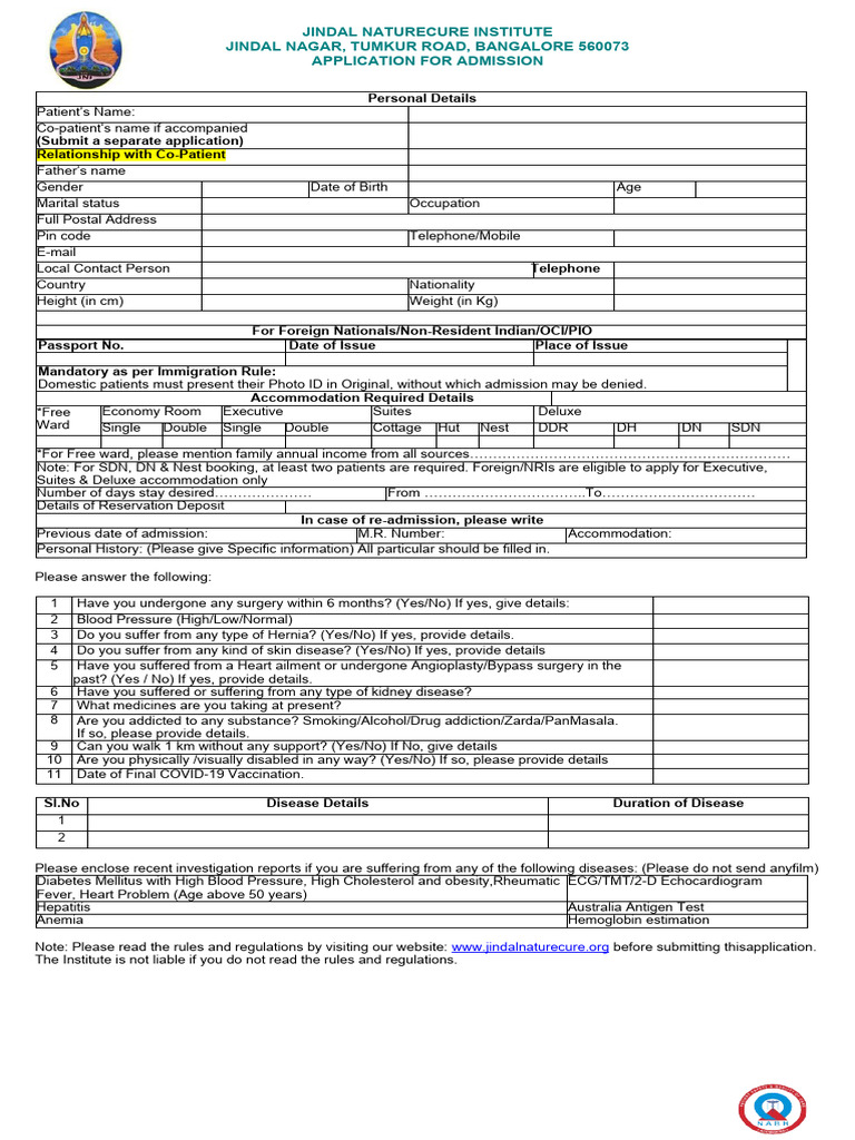 General Application Form | PDF | Cardiovascular Diseases | Clinical ...