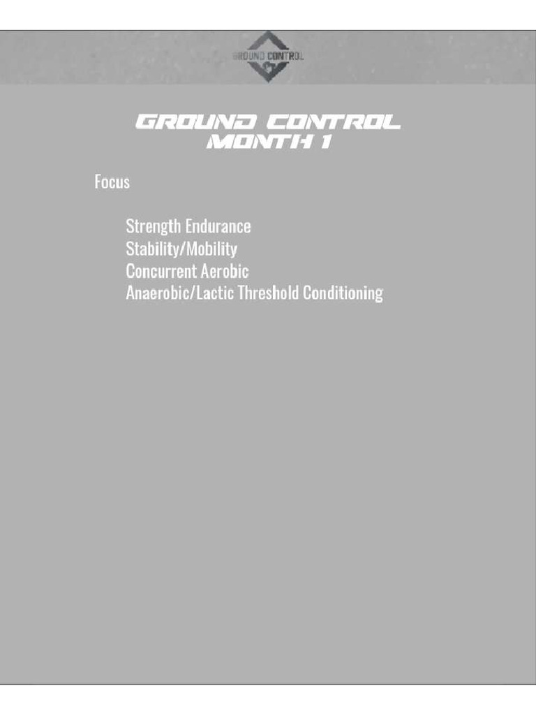 Ground Control | PDF