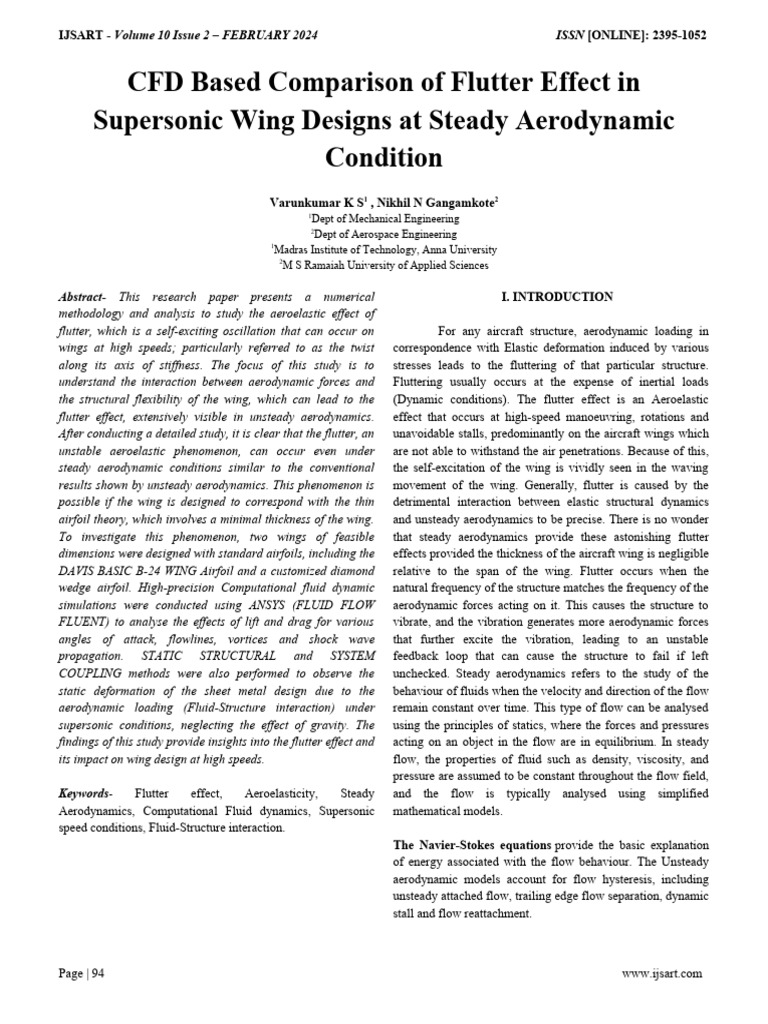 IJSARTV10I276499 Final (Perfectly Formatted) | PDF | Fluid Dynamics ...