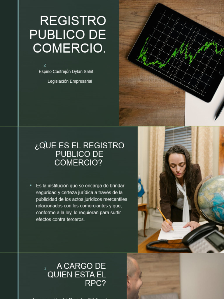 Registro Público de Comercio - (RPC) | PDF | Publicidad | Comercio