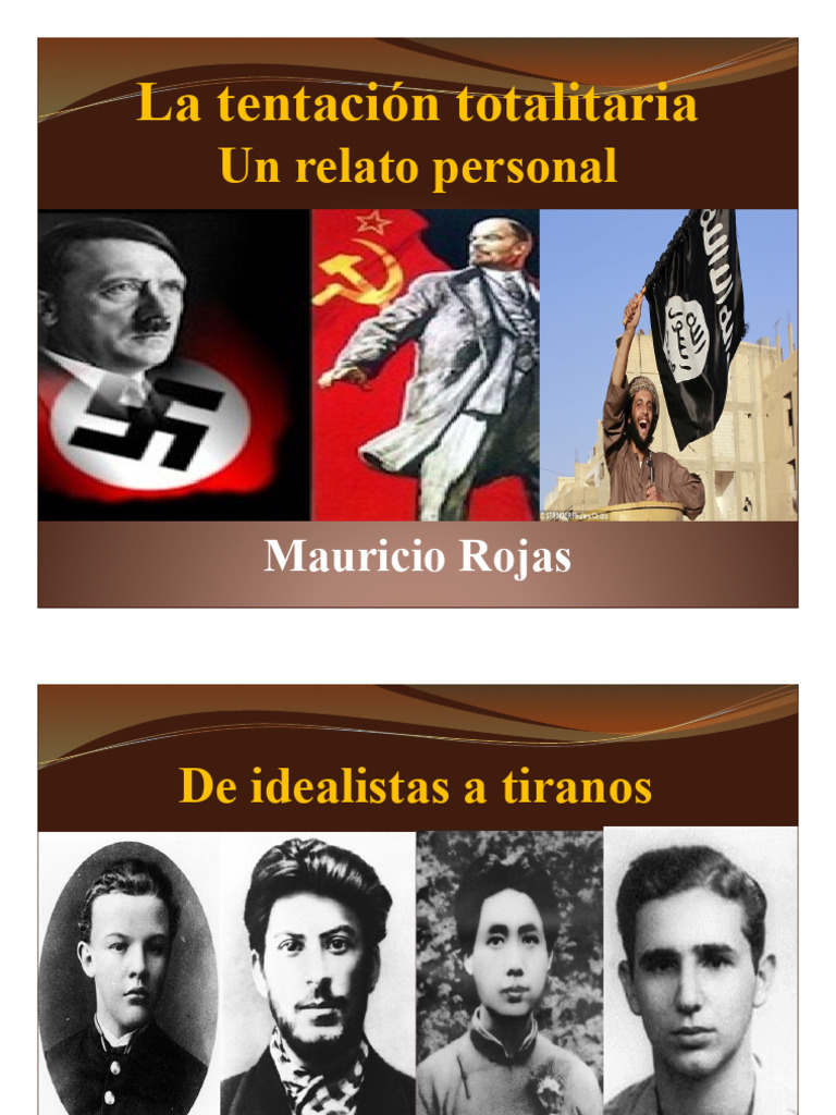 (Presentacion) Rojas, M. - La tentacion totalitaria | PDF
