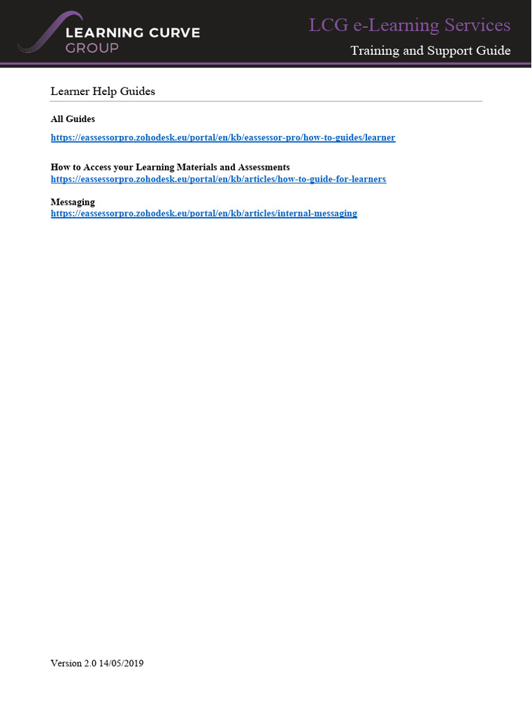 Eassessor Pro User Guide-Learner | PDF