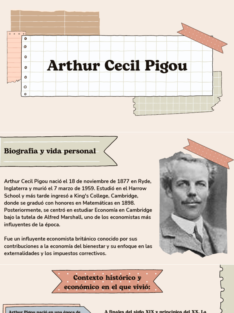 Arthur Cecil Pigou: Economía y Externalidades | PDF