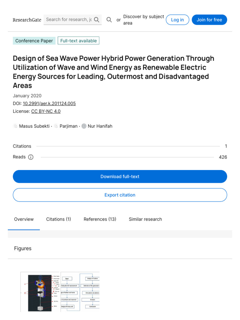 Design of Sea Wave Power Hybrid Power Generation Through Utilization of ...