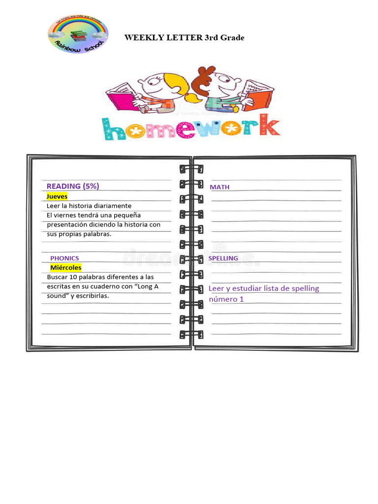 Weekly Letter Third grade (Feb. 6th- 10th) (2) | PDF