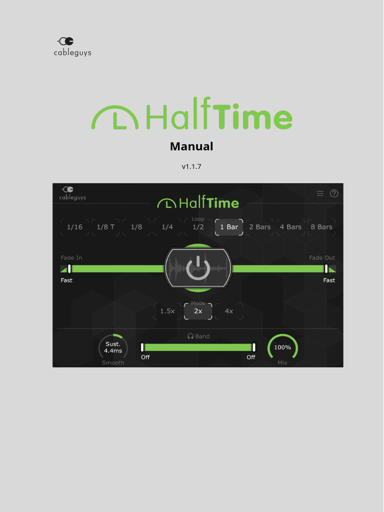 Cableguys HalfTime Manual | PDF | Computing | Software