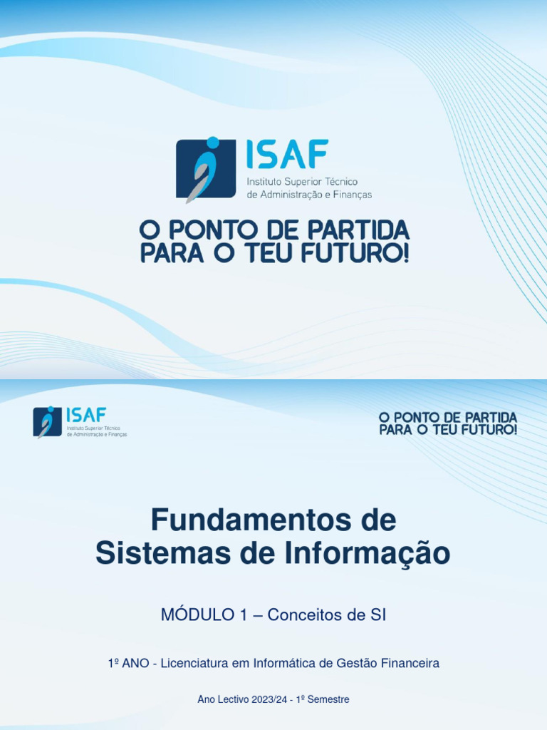LHF ISAF IGF - Fundamentos - SI Mod.01 v.2023.24 | PDF