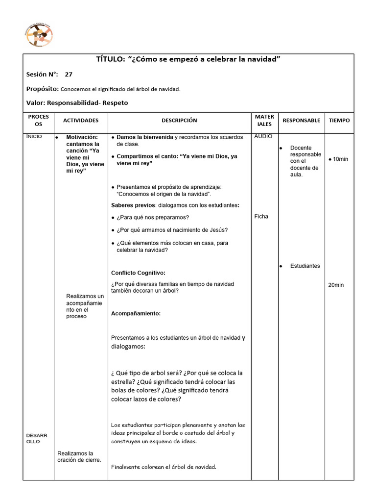 Origen De La Navidad Pdf Navidad árbol De Navidad