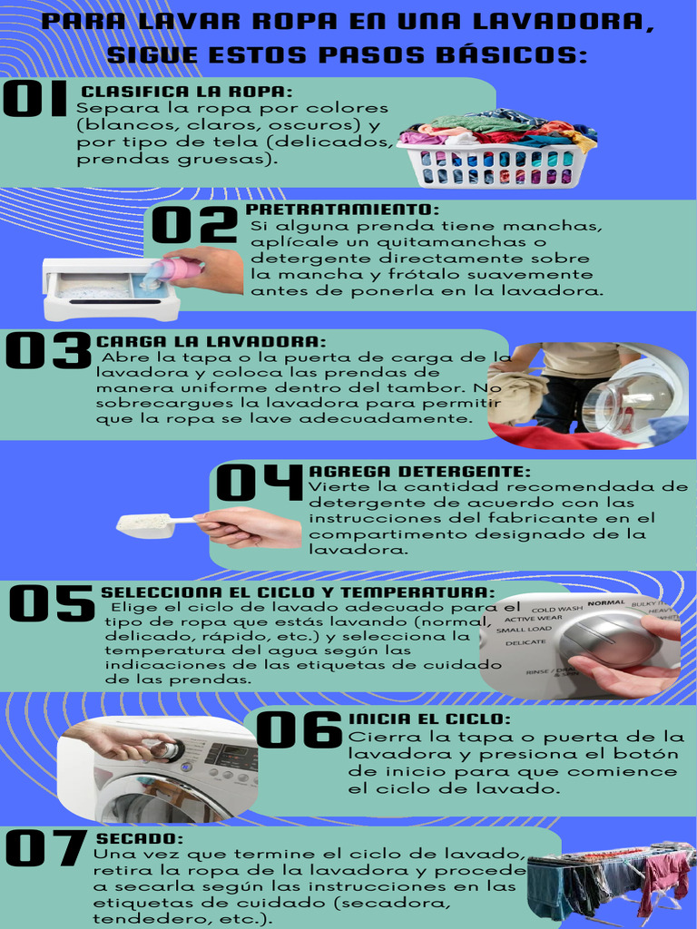 Infografía Como Lavar en Lavadora - 20240306 - 174936 - 0000 | PDF