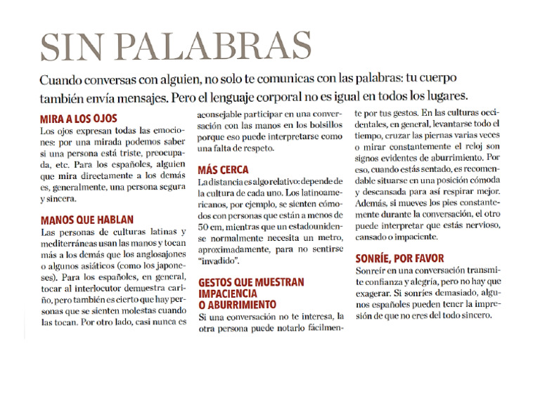 Echo Sin Palabras | PDF