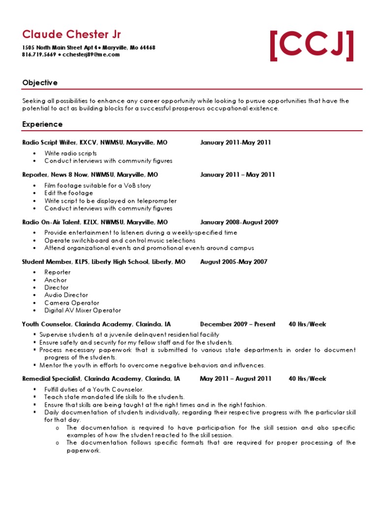 Claude Chester JR Resumé | PDF | Adobe Systems | Human Resource Management